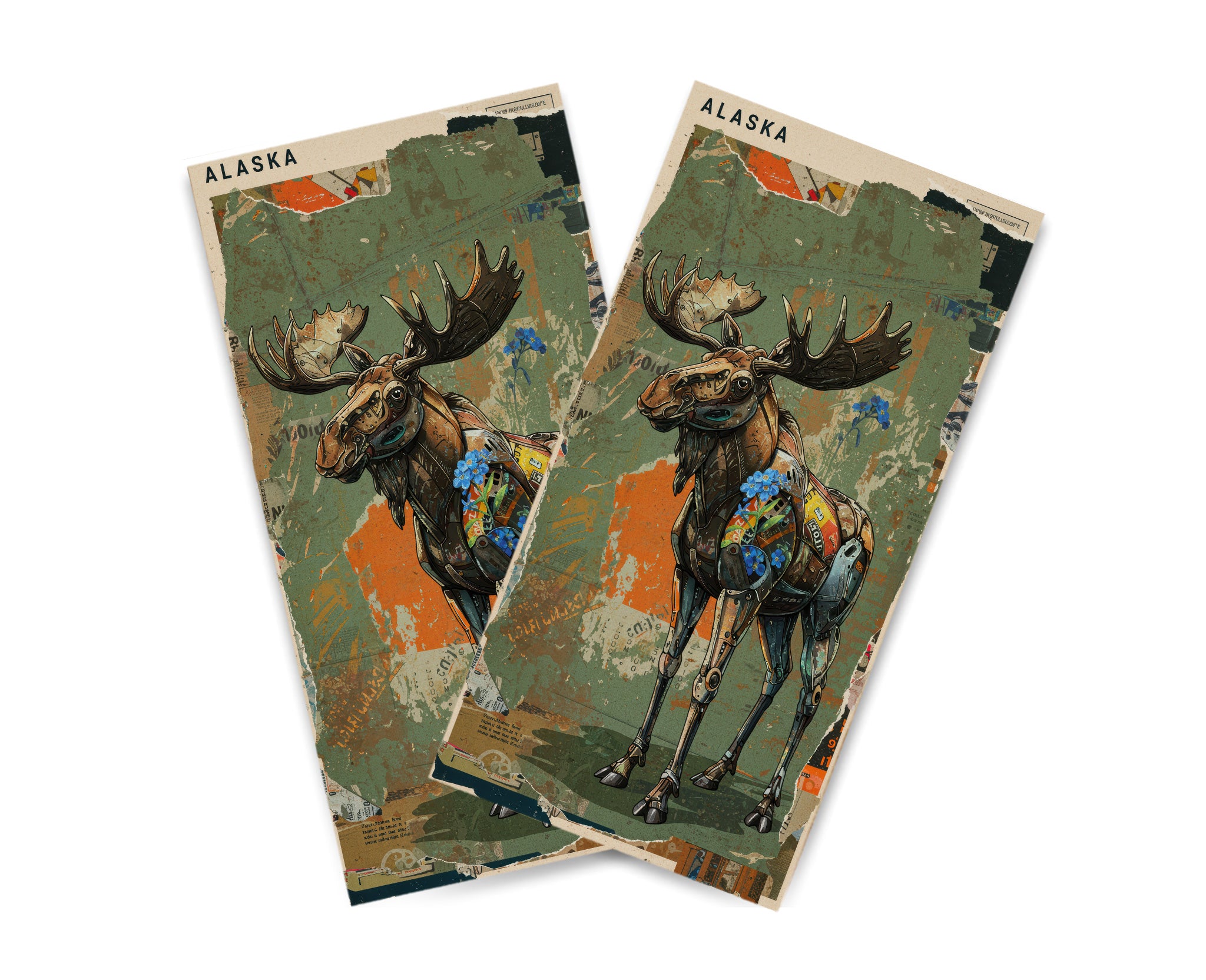 "Alaska - State Mixed Media" Cornhole Wrap – cornhole.com