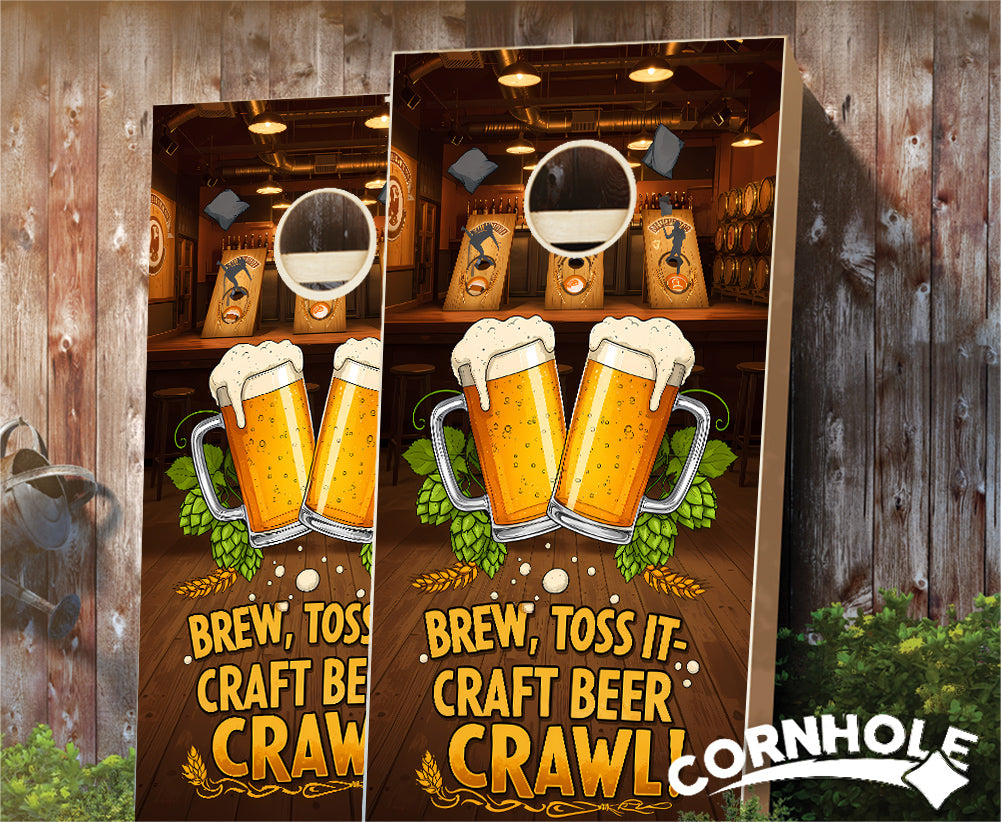 "Brew Toss It - Craft Beer Brawl" Cornhole Boards – cornhole.com