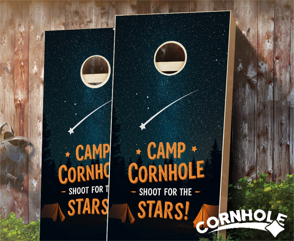 "Camp Cornhole - Shoot for the Stars" Cornhole Boards – cornhole.com