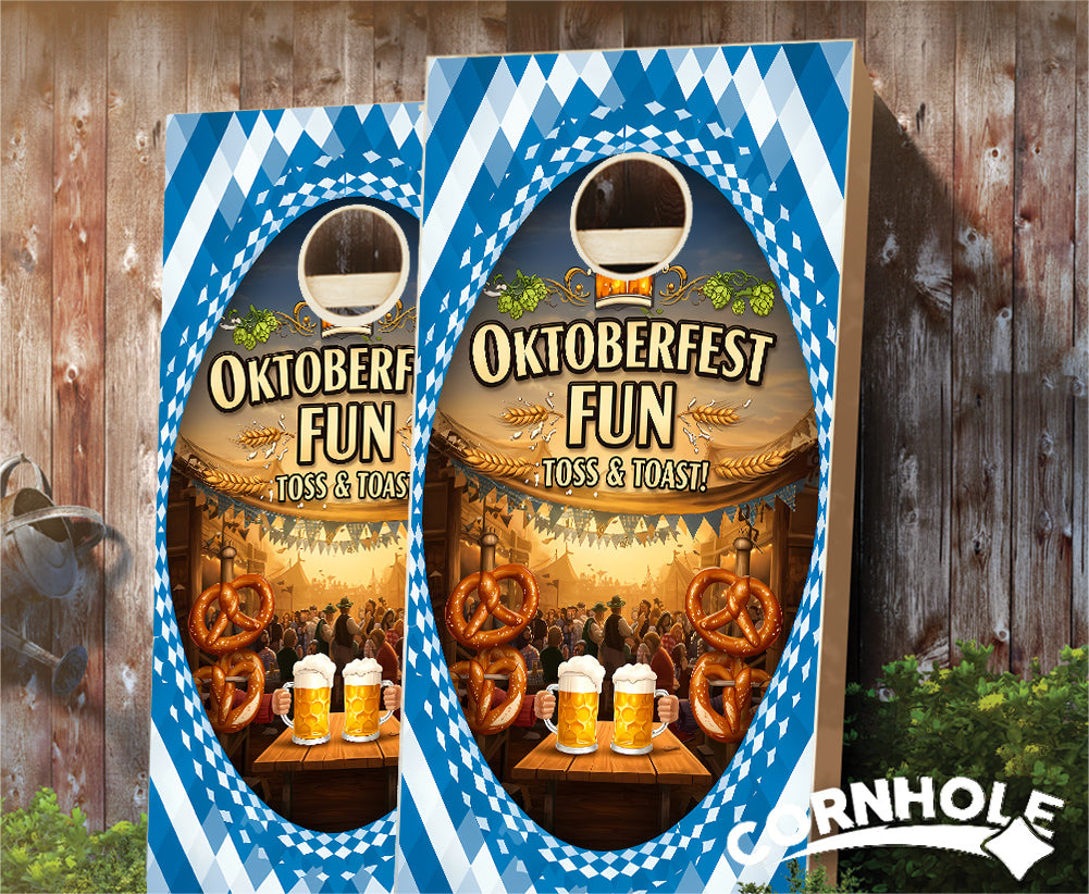 "Oktoberfest Fun - Toss & Toast" Cornhole Boards – cornhole.com
