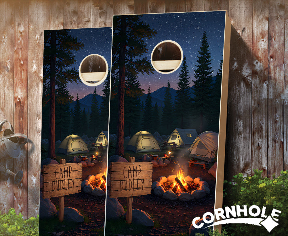 "Personalized Family Camping" Cornhole Boards – cornhole.com