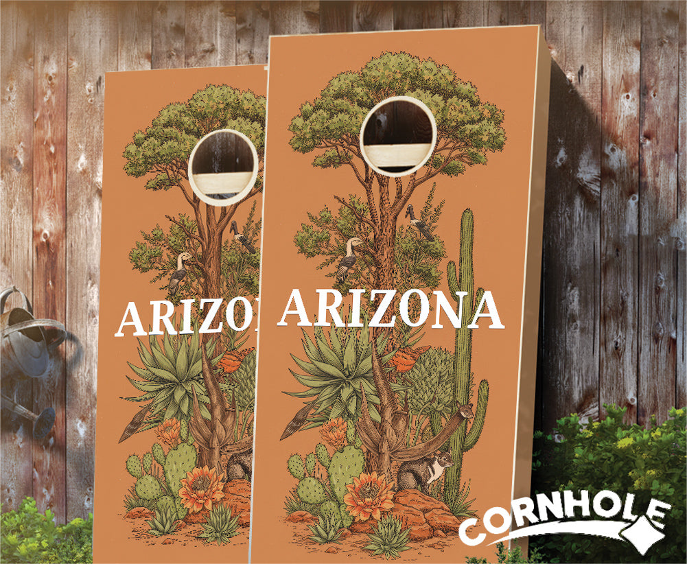 "Arizona - State Illustration Motif " Cornhole Boards – cornhole.com