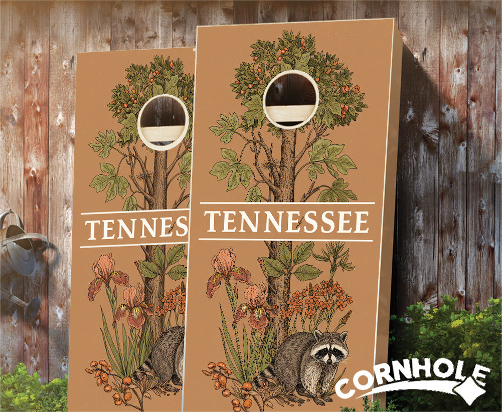 "Tennessee - State Illustration Motif " Cornhole Boards – cornhole.com