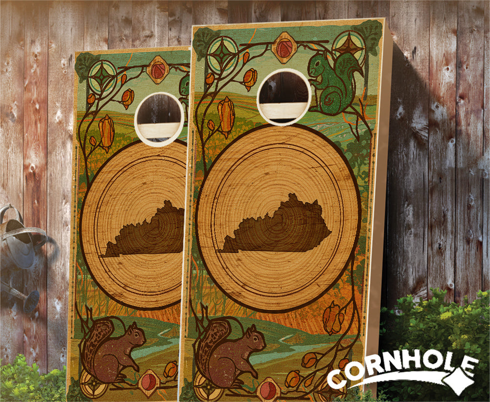 "Kentucky - State Wood Homage " Cornhole Boards – cornhole.com