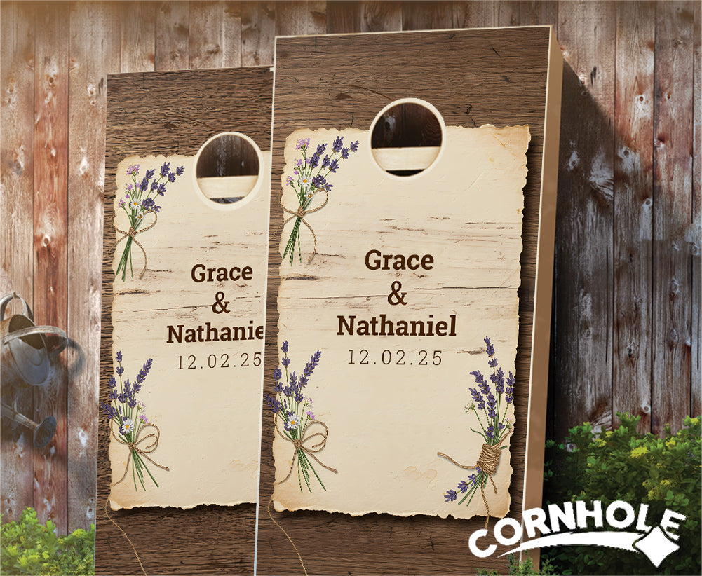 "Country Paper Rustic" Cornhole Boards – cornhole.com