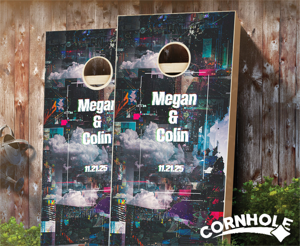 "Glitch Art Names" Cornhole Boards – cornhole.com
