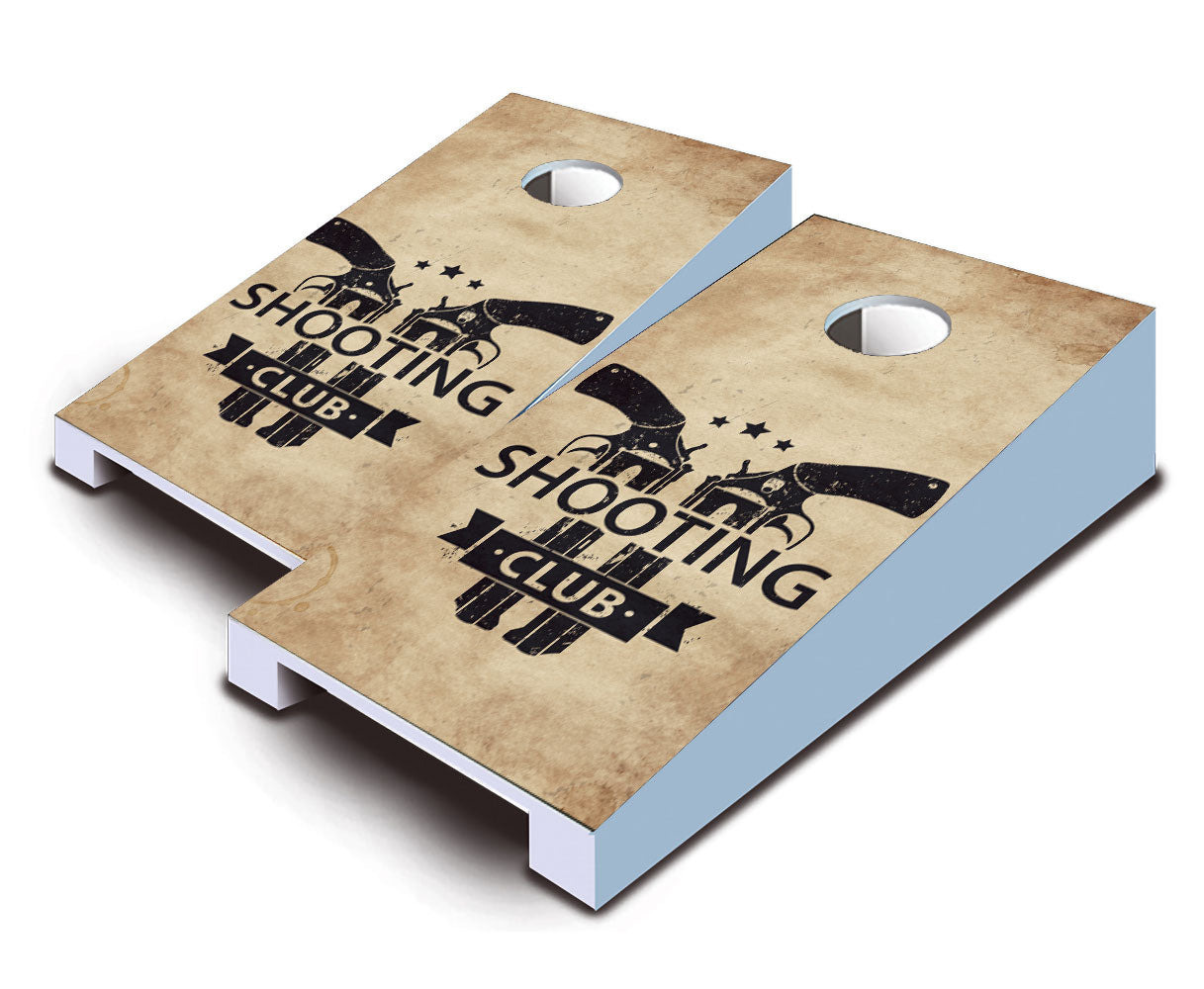"2 Guns Shooting Club" Tabletop Cornhole Boards – cornhole.com