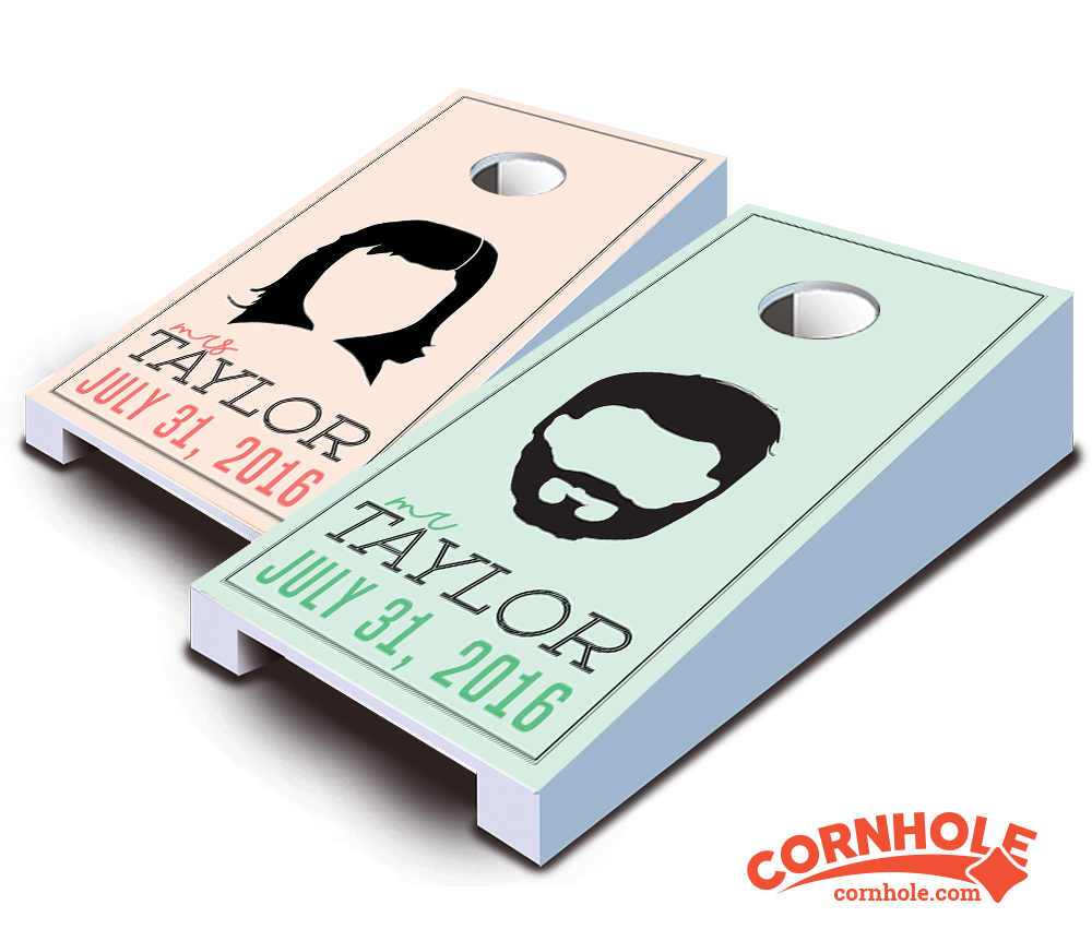 "Wedding Hairstyles" Personalized Tabletop Cornhole Boards – cornhole.com