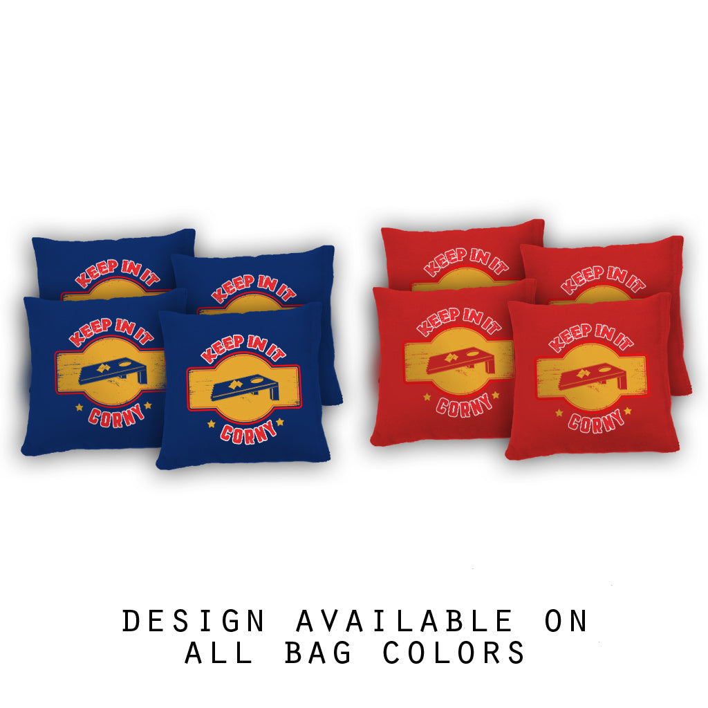 "Keep In It Corny" Cornhole Bags - Set of 8 – cornhole.com