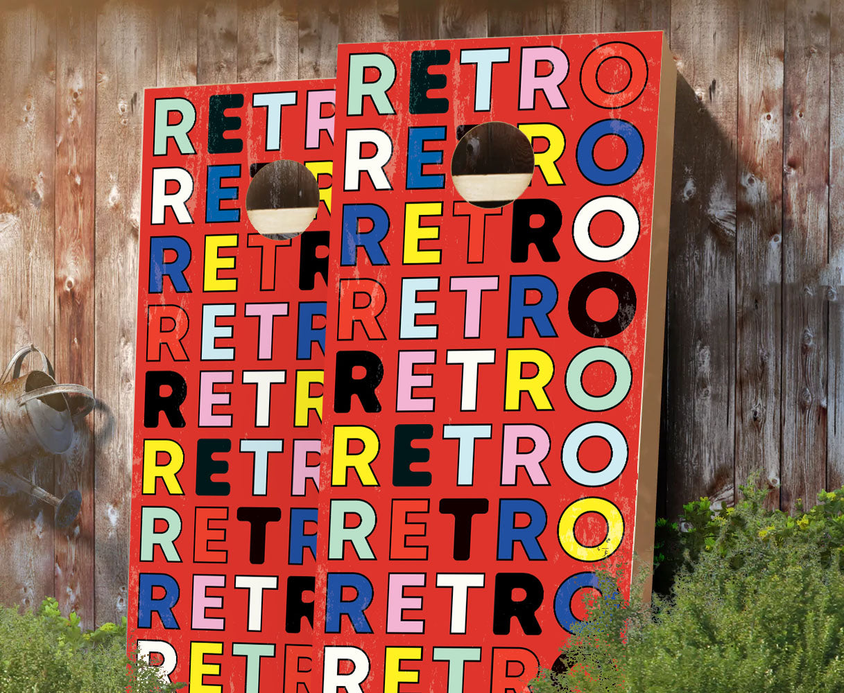 "Retro Retro Repeat" Cornhole Boards – cornhole.com
