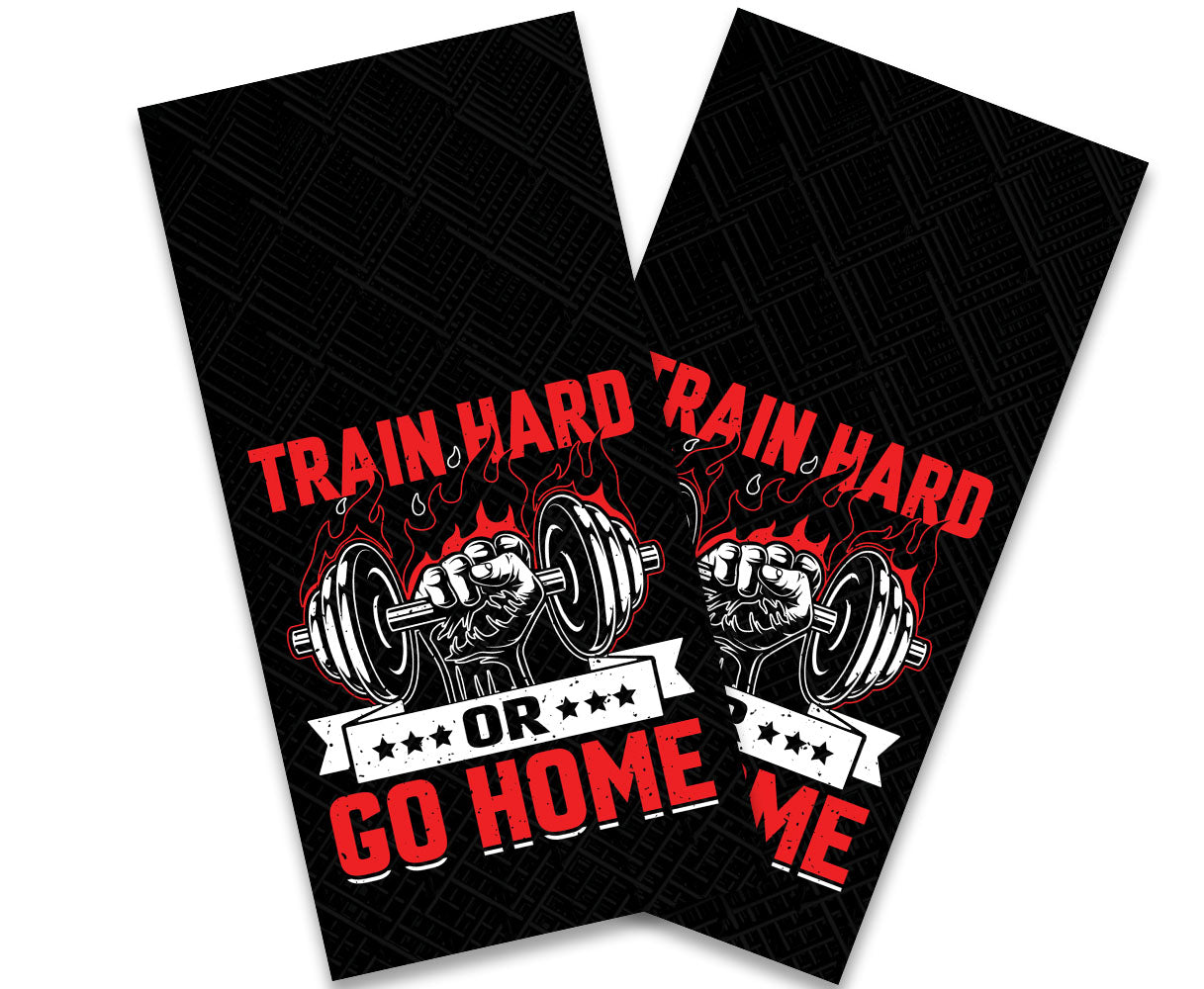 "Train Hard of Go Home" Cornhole Wrap – cornhole.com